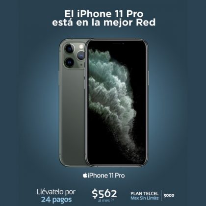 Estrena los nuevos iPhone 11 y iPhone 11 Pro con Telcel