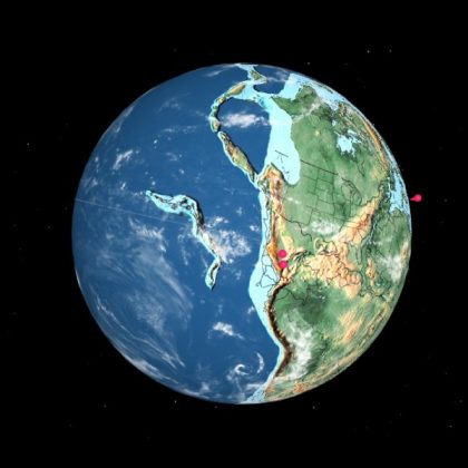Este mapa interactivo muestra dónde estaba tu casa hace millones de ...
