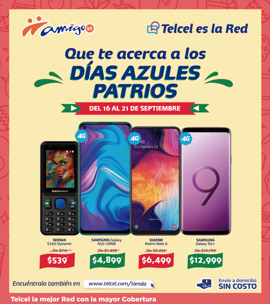 ¡Celebra el mes patrio estrenando un nuevo equipo con Telcel y Amigo Kit!
