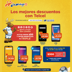 Encuentra los mejores descuentos con Telcel y Amigo Kit