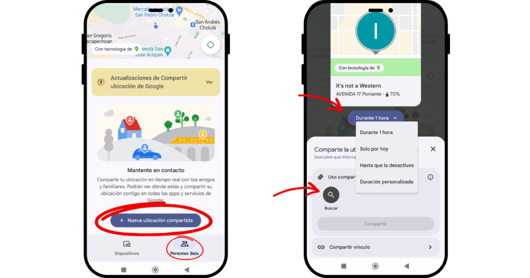 Comparte tu ubicación en tiempo real con Google ¡hasta 24 horas!