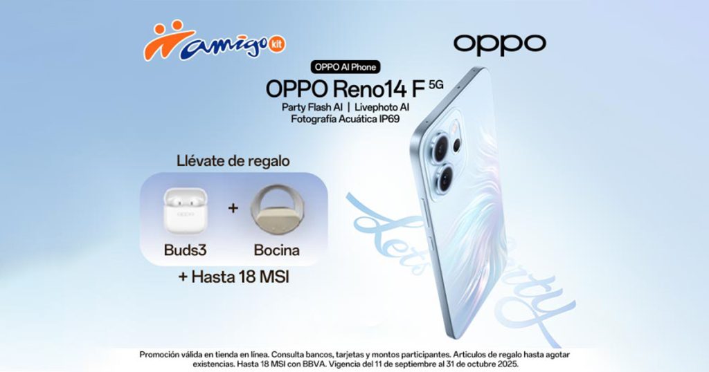 ¡Estrena en preventa el nuevo OPPO Reno14 F 5G!