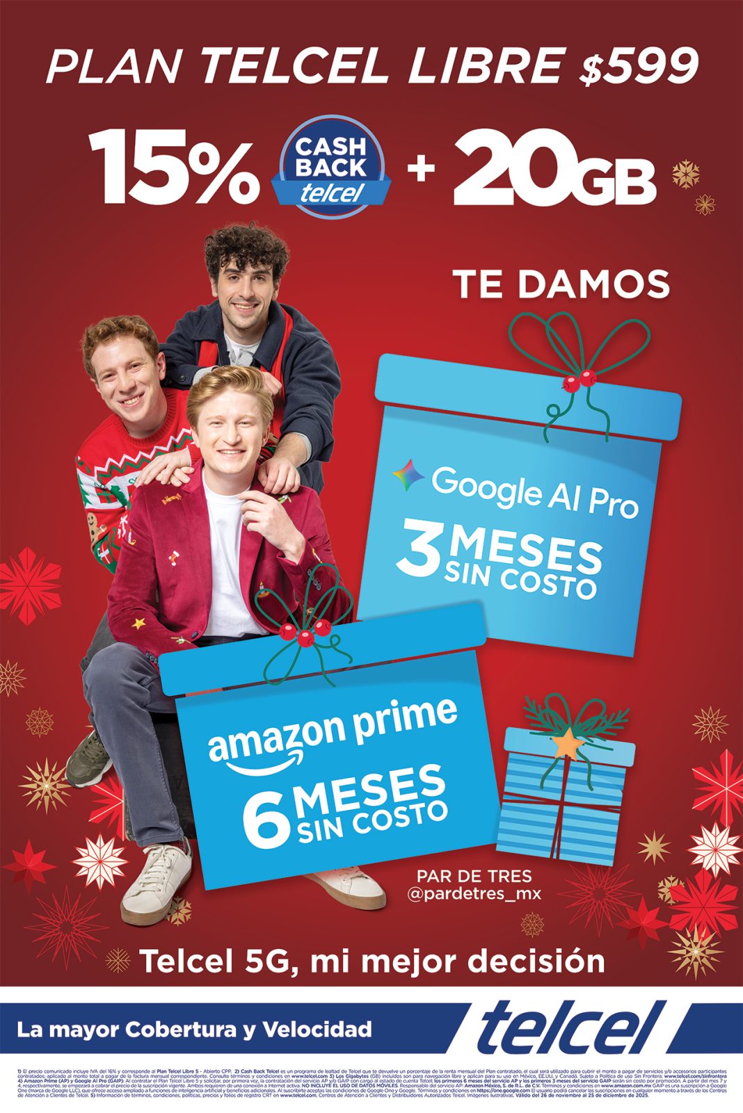 Esta temporada tu Plan Telcel Libre $599 te da mucho más